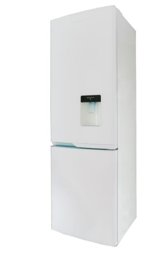 Zim-Zone. CAPRI TOP FRIDGE / BOTTOM FREEZER WITH WATER DISPENSER WHITE 370L
