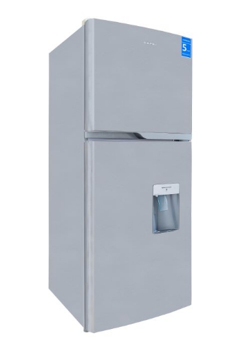 Zim-Zone. CAPRI TOP FREEZER / BOTTOM FRIDGE WITH WATER DISPENSER SILVER ...