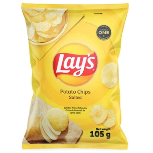 Zim-Zone. LAY'S SALT FLAVOURED POTATO CHIPS 105g